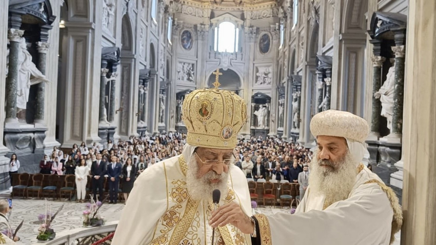 II. Tavadrosz kopt pátriárka eucharisztikus liturgiát mutatott be a ...