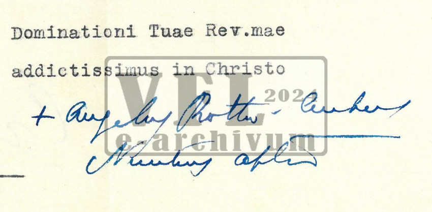 Mindszenty József püspöki kinevezése és az előzetes nunciusi levél ...